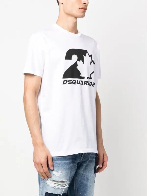 Dsquared2 Logo-print Cotton T-shirt - White