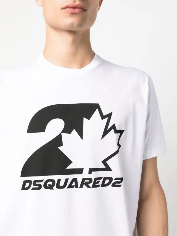 Dsquared2 Logo-print Cotton T-shirt - White