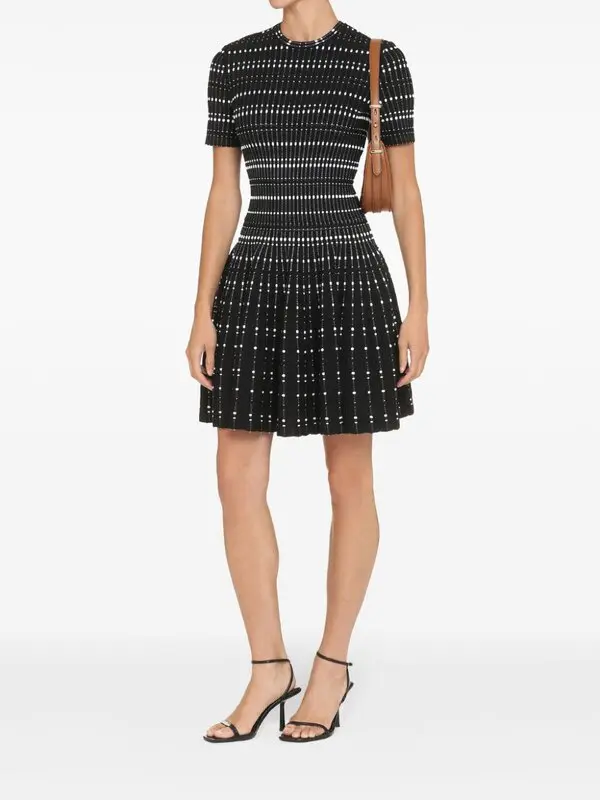 Alexander McQueen Contrast-thread Knitted Minidress