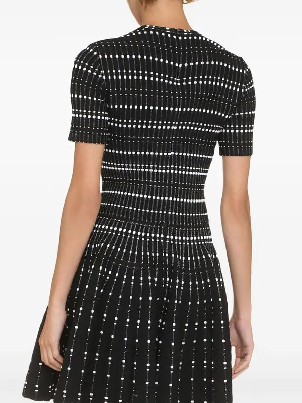 Alexander McQueen Contrast-thread Knitted Minidress
