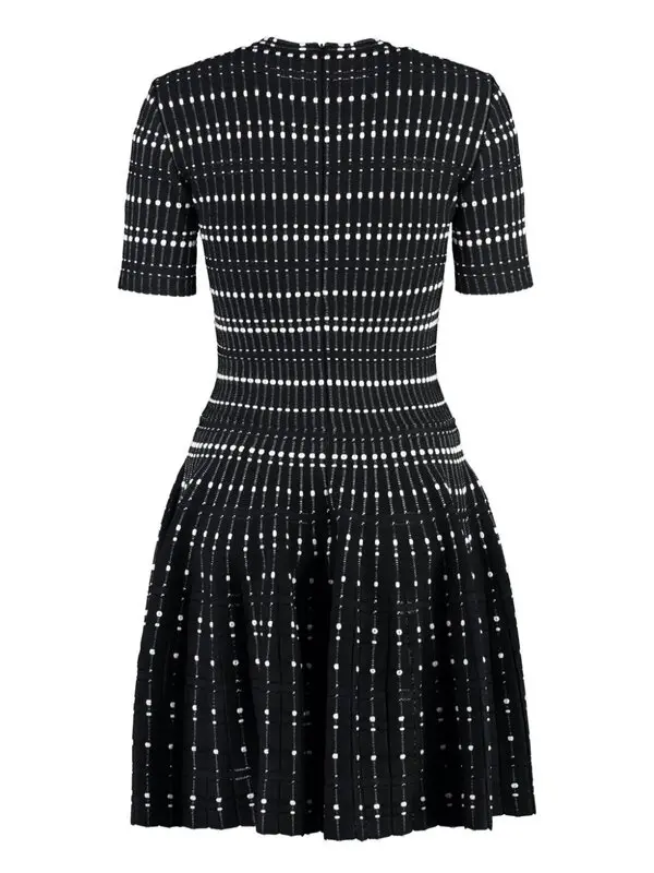 Alexander McQueen Contrast-thread Knitted Minidress