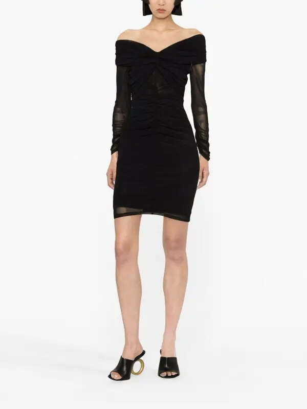 Diane Von Furstenberg Ruched Off-shoulder Dress