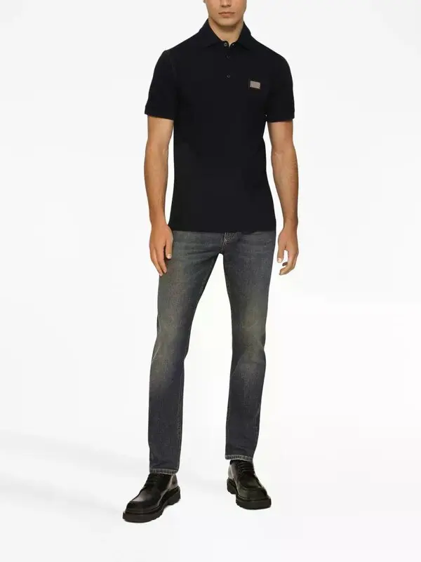 Dolce & Gabbana Logo-plaque Slim Jeans