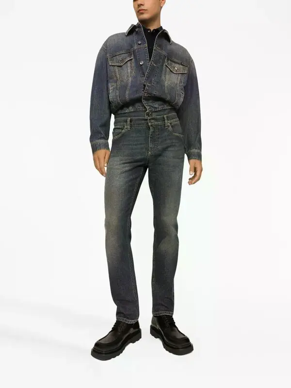Dolce & Gabbana Logo-plaque Slim Jeans