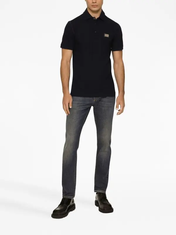 Dolce & Gabbana Logo Plaque Slim-cut Jeans