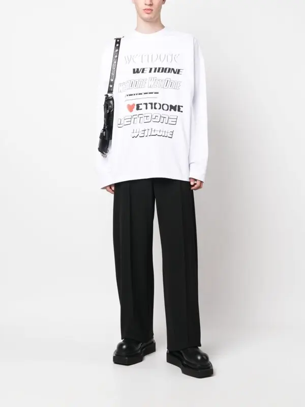 We11Done Logo-print Cotton Sweatshirt