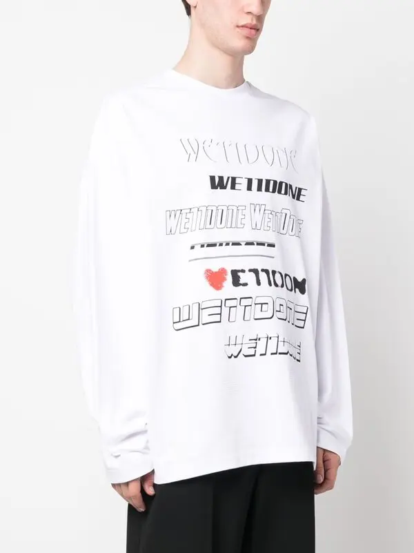 We11Done Logo-print Cotton Sweatshirt