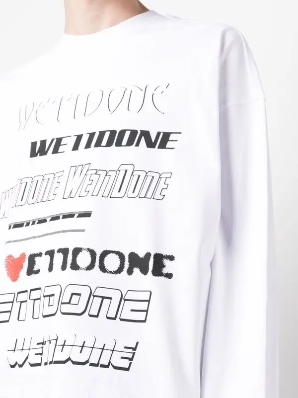 We11Done Logo-print Cotton Sweatshirt
