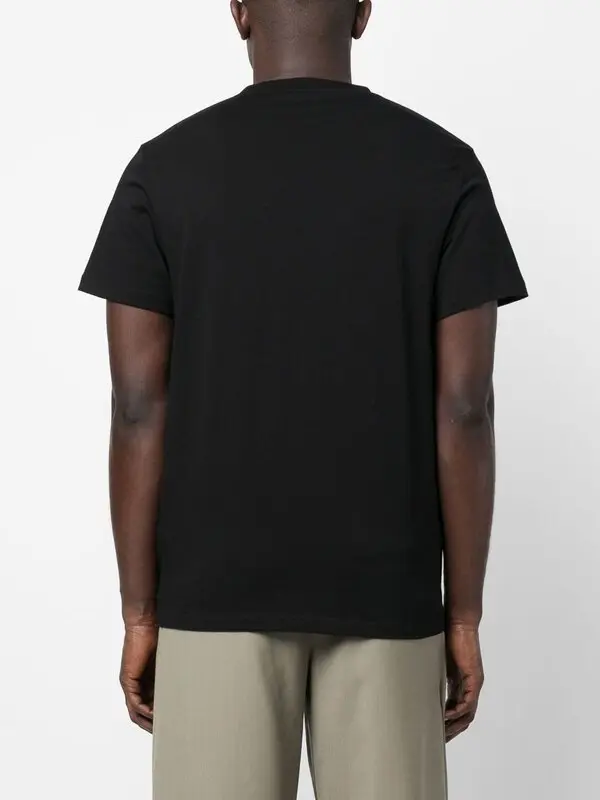 Loewe Anagram Embroidered Cotton T-shirt - Black