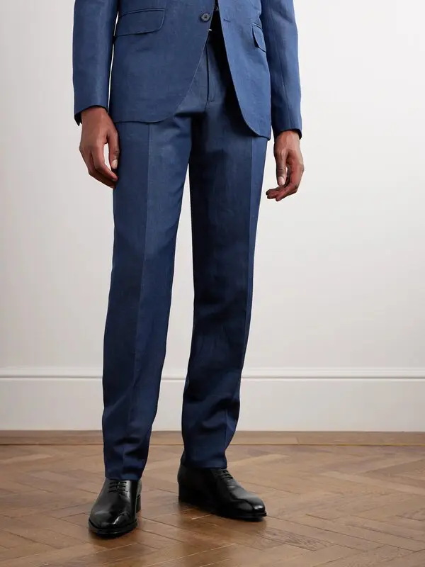 TOM FORD Elkan Whole-cut Glossed-leather Oxford Shoes