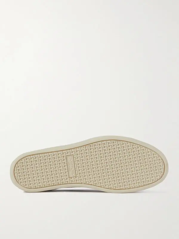 TOM FORD Warwick Croc-effect Leather Sneakers