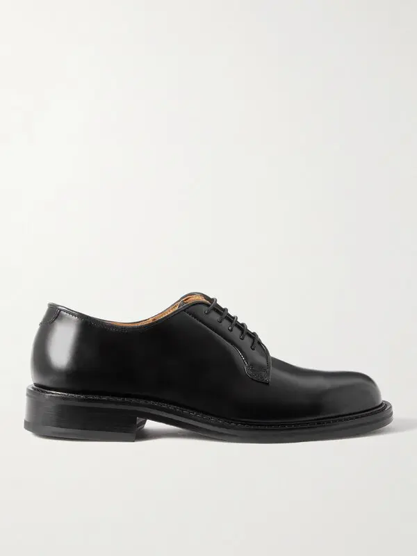 Mr P. Jacques Leather Derby Shoes - Black
