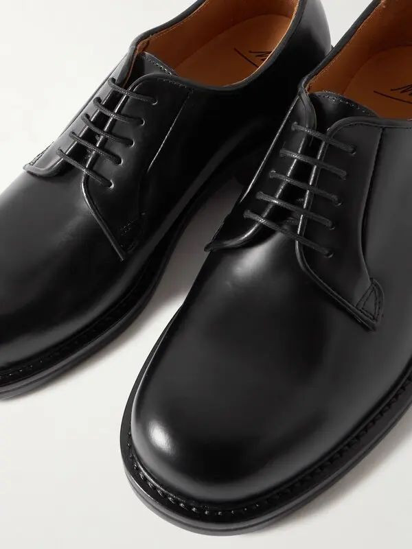 Mr P. Jacques Leather Derby Shoes - Black