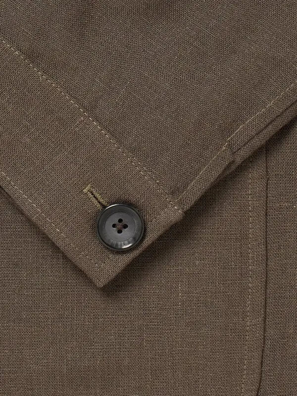 Oliver Peoples Theobald Unstructured Linen Suit Jacket