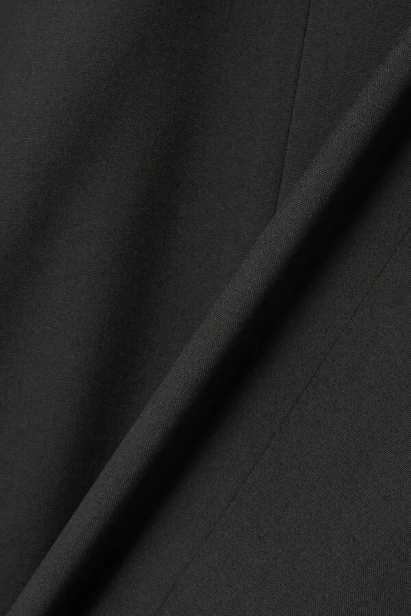 Jacquemus Vela Draped Wool Skirt