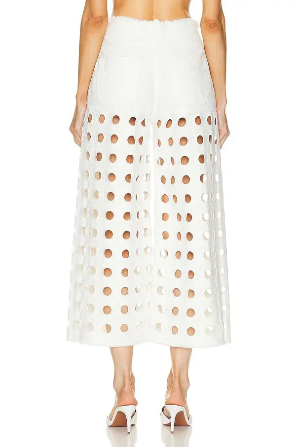 Alaïa Low Waist Pant - Blanc