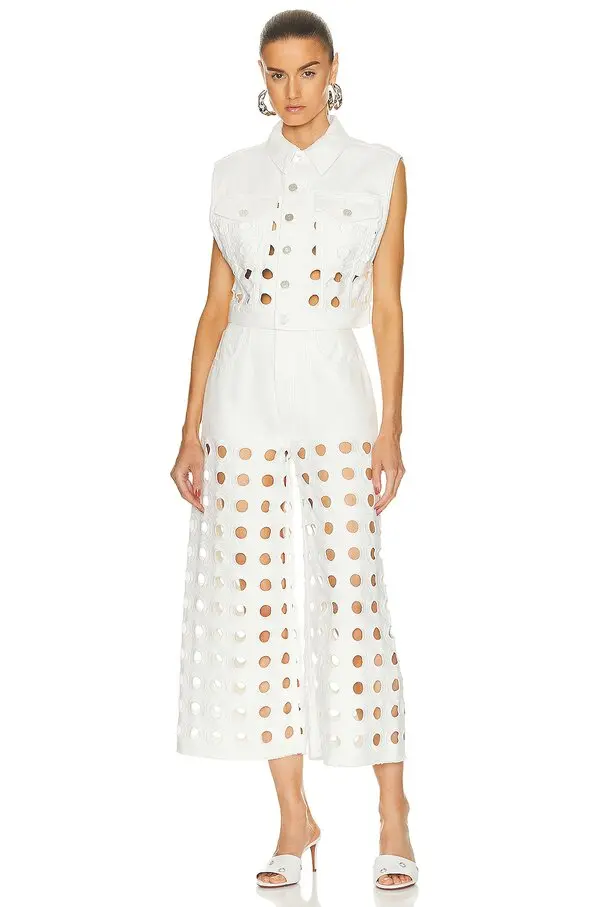 Alaïa Low Waist Pant - Blanc