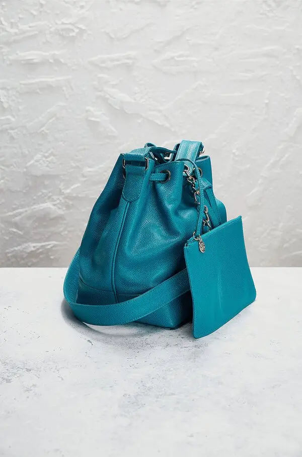 Chanel Caviar Vintage Drawstring Bucket Bag