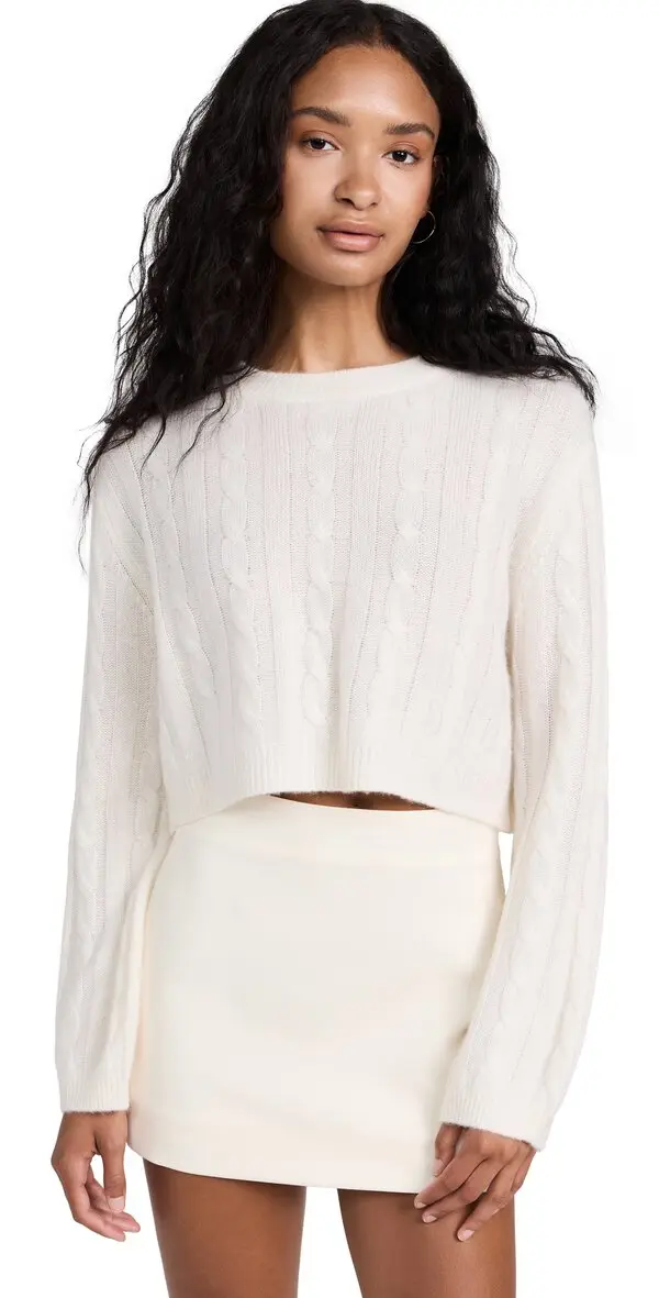 Sablyn Emmanuel Cable Knit Cashmere Sweater
