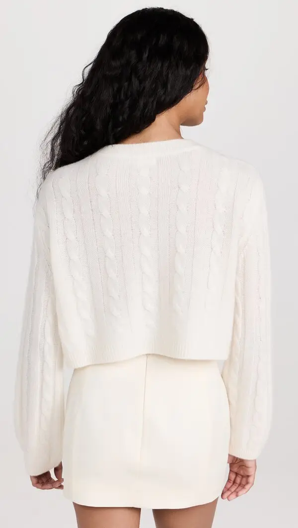 Sablyn Emmanuel Cable Knit Cashmere Sweater