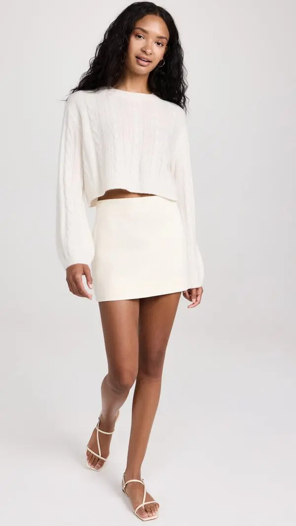 Sablyn Emmanuel Cable Knit Cashmere Sweater