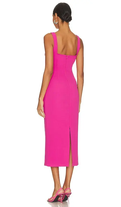 bardot maja midi dress Bardot Maja Midi Dress in Pop Pink