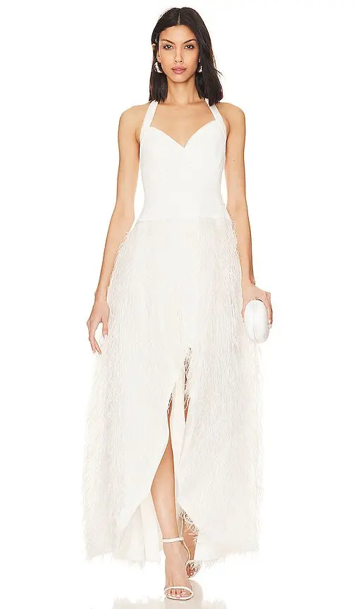 bcbg white asymmetrical dress Summer in White  Sarah Christine