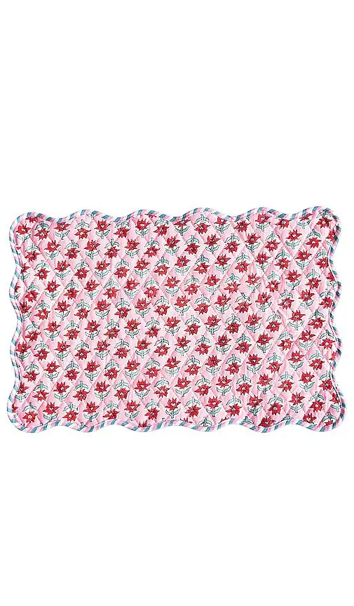 FURBISH Sabrina Placemat Set Of 4 In Pink