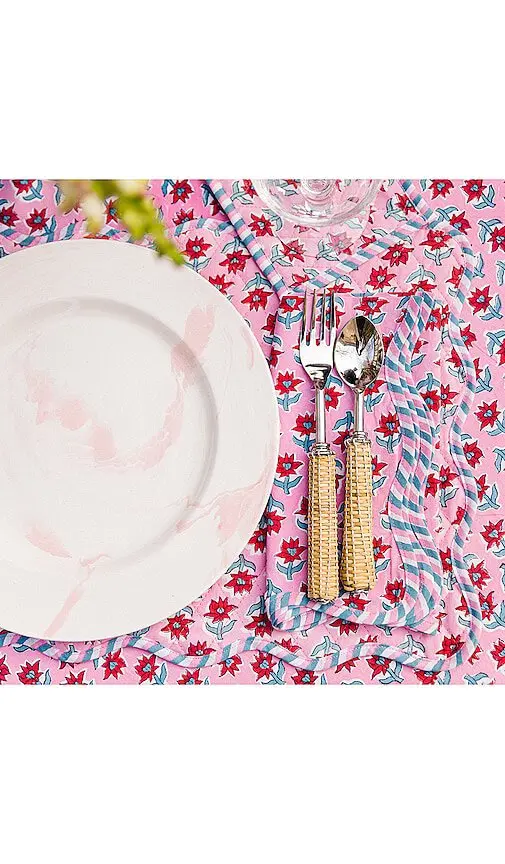 FURBISH Sabrina Placemat Set Of 4 In Pink