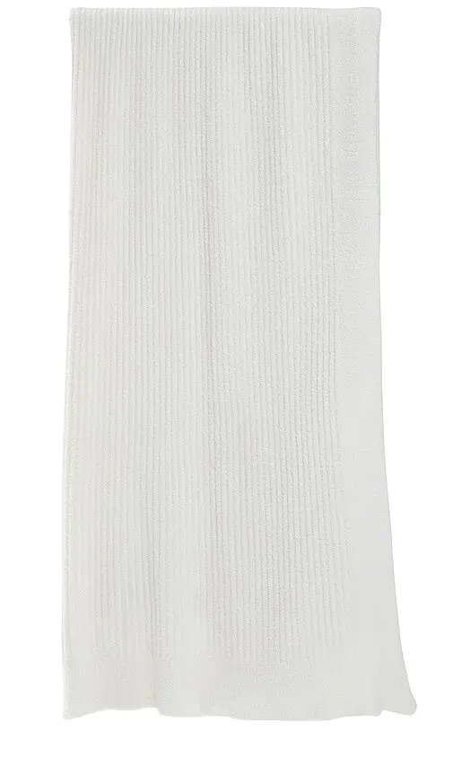 Barefoot Dreams Cozychic Lite Ribbed Throw In White