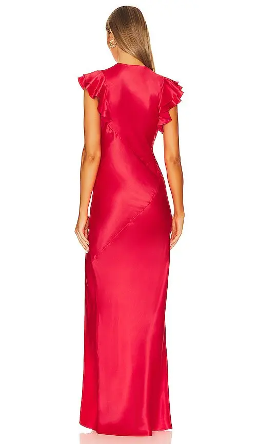 Amanda Uprichard Cecelia Gown - Crimson - 47% Off | Editorialist