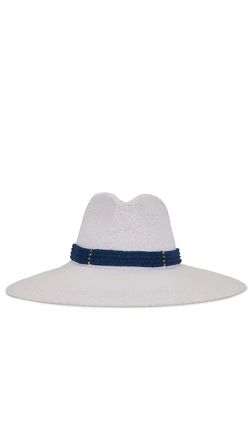 NIKKI BEACH Saylor Hat - White & Navy