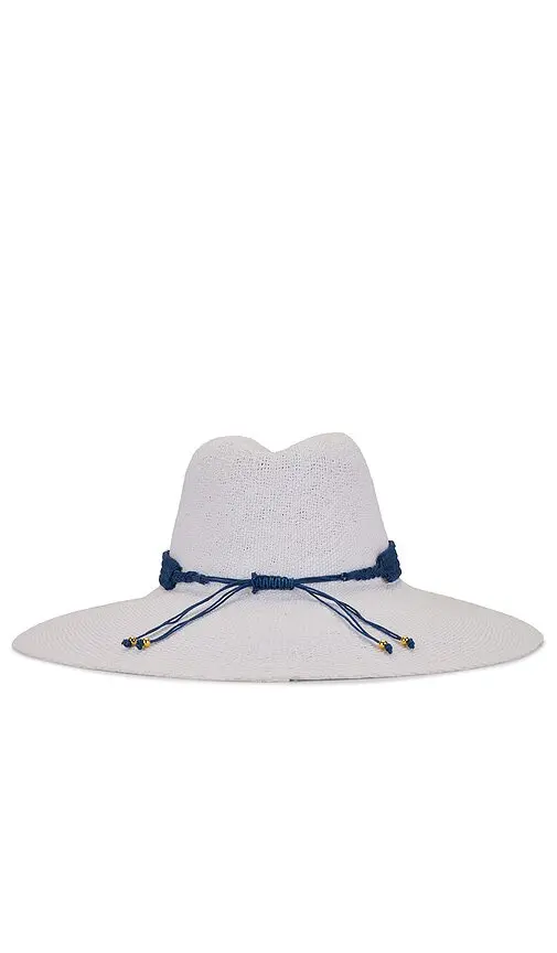 NIKKI BEACH Saylor Hat - White & Navy