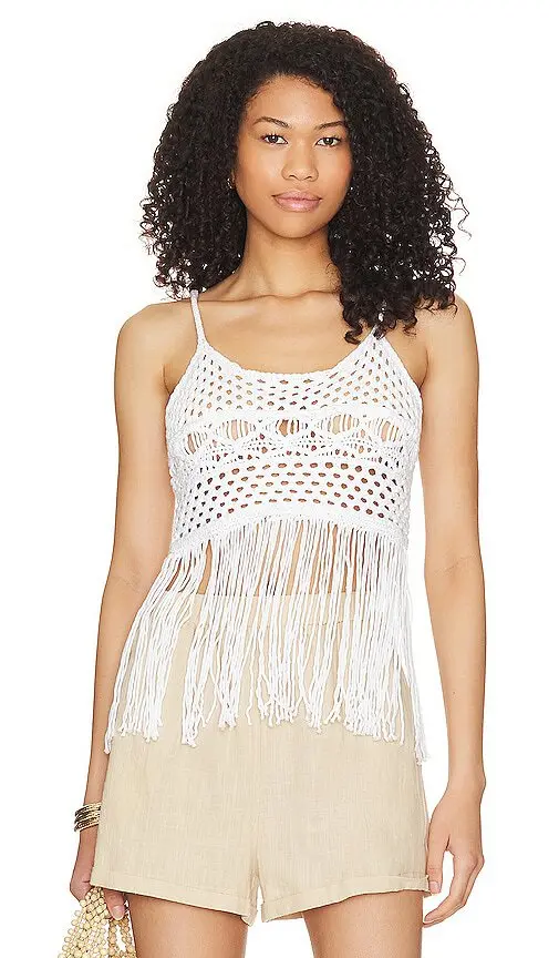 Steve Madden Ria Sweater In White In Optic White 64% Off