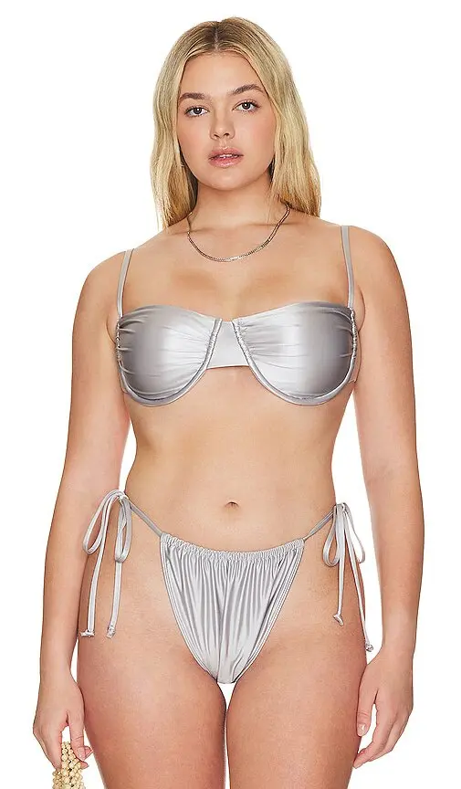 Good American Ruched Demi Cup Top