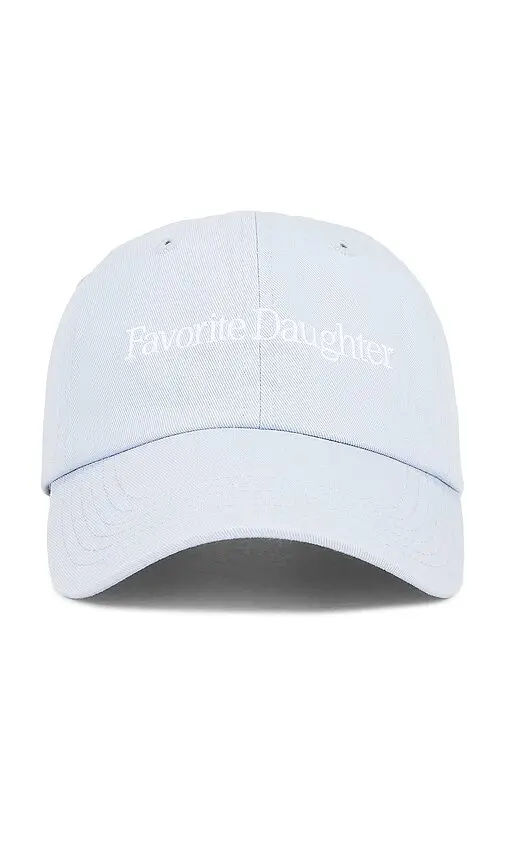 FAVORITE DAUGHTER Classic Logo Baseball Cap - Blue & White