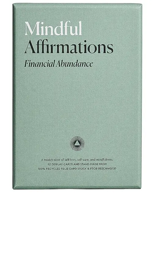 INTELLIGENT CHANGE Mindful Affirmations Financial Abundance - Green