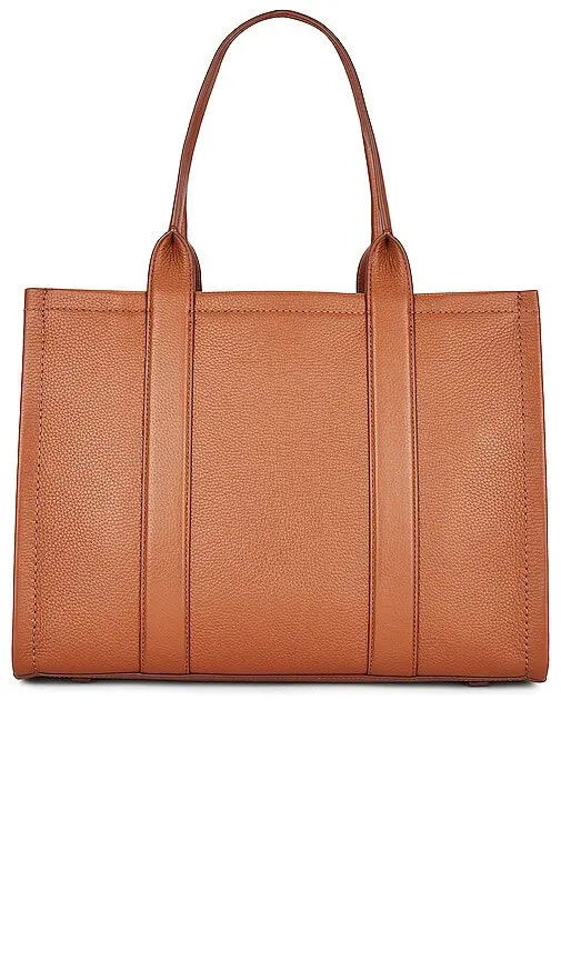 Marc Jacobs Leather Work Tote Bag In Brown