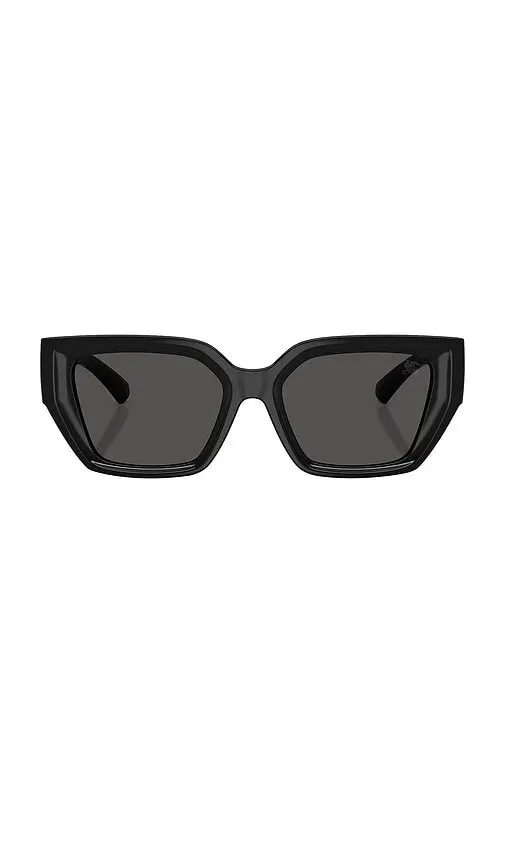 Burberry Square Sunglasses - Black & Dark Grey