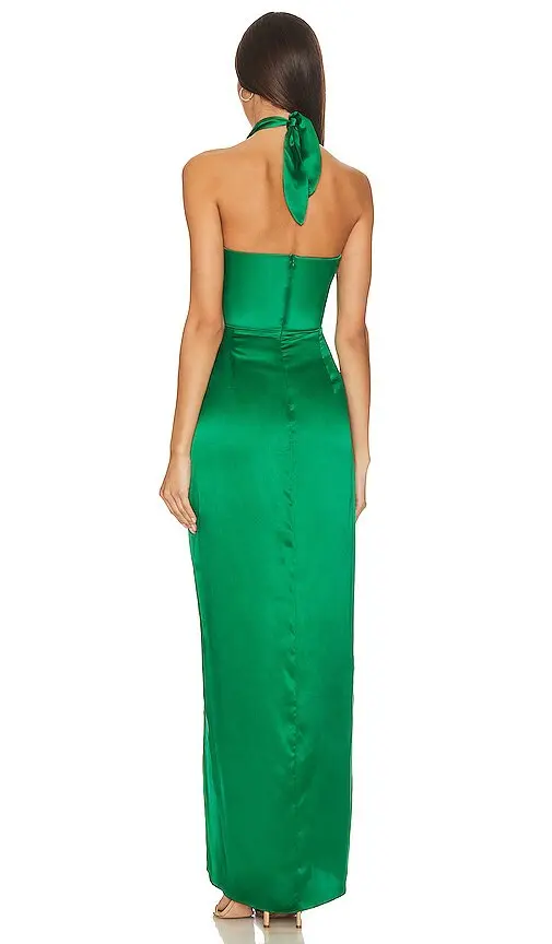Amanda Uprichard X Mezcal Gown In Dark Green - 52% Off | Editorialist