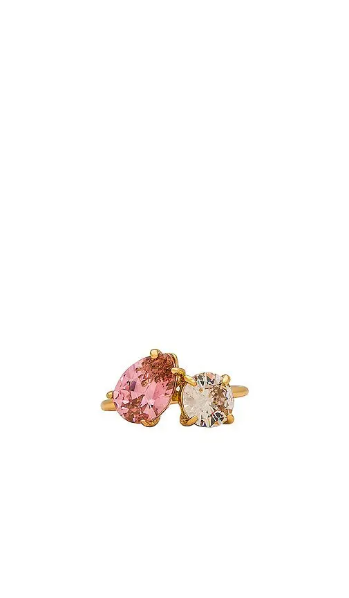 Ettika Jewel Ring - Pink & Clear