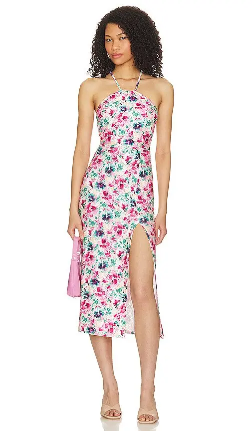 chinese dress ladies Patience Lace Bodycon Midi Dress Mauve– Selfie Leslie main image 1