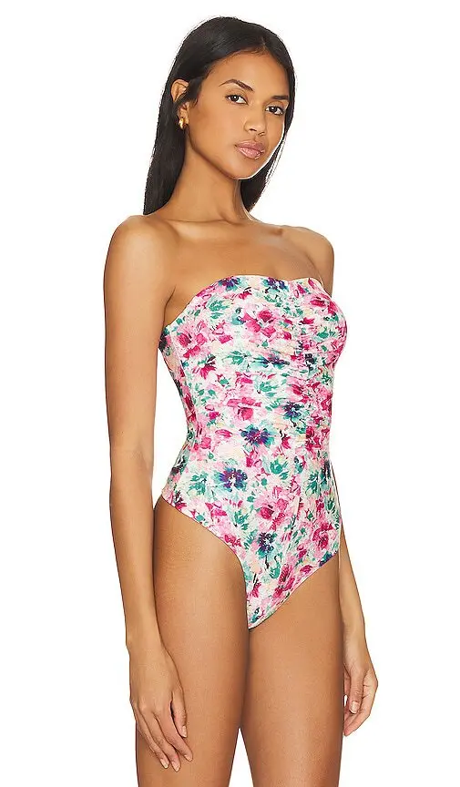 LOVERS AND FRIENDS Strapless Ruched Bodysuit