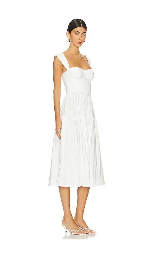 WeWoreWhat Corset Midi Dress - White