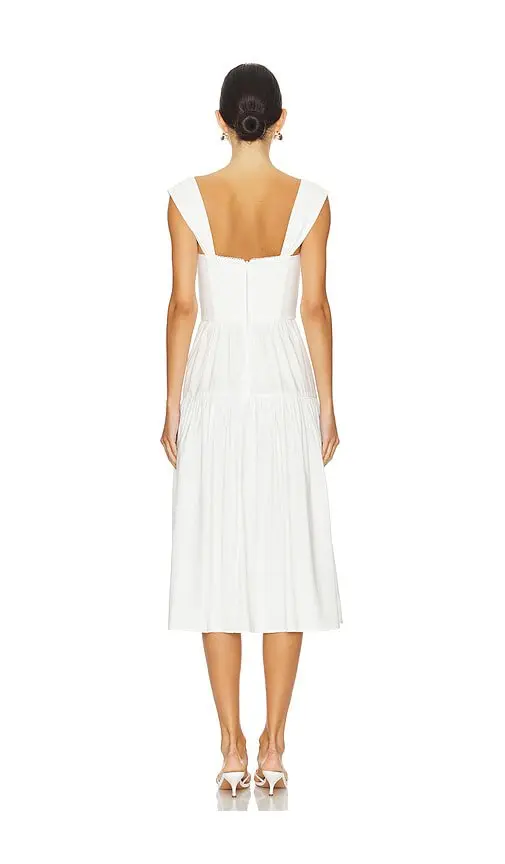 WeWoreWhat Corset Midi Dress - White