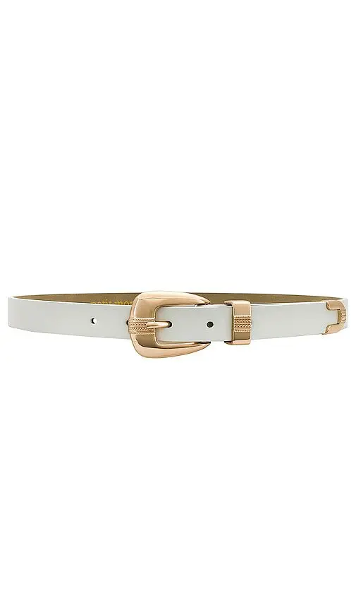 PETIT MOMENTS Square Belt - White