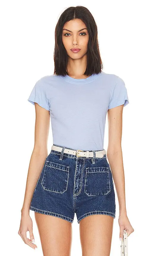 Lamade Crew Neck Tee In Baby Blue