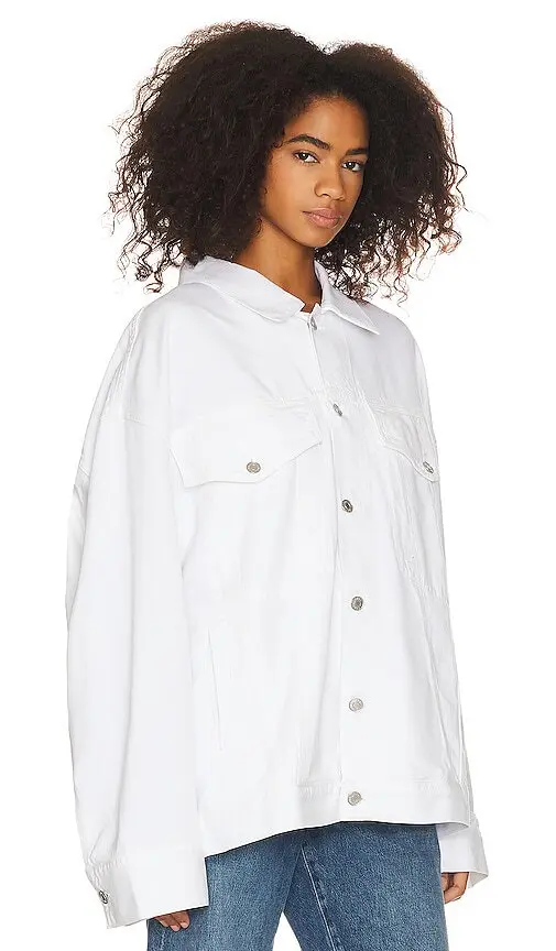 AGOLDE Wayne Denim Jacket In White