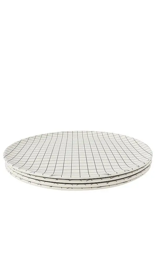 XENIA TALER Metric Dinner Plates Set Of 4 In White