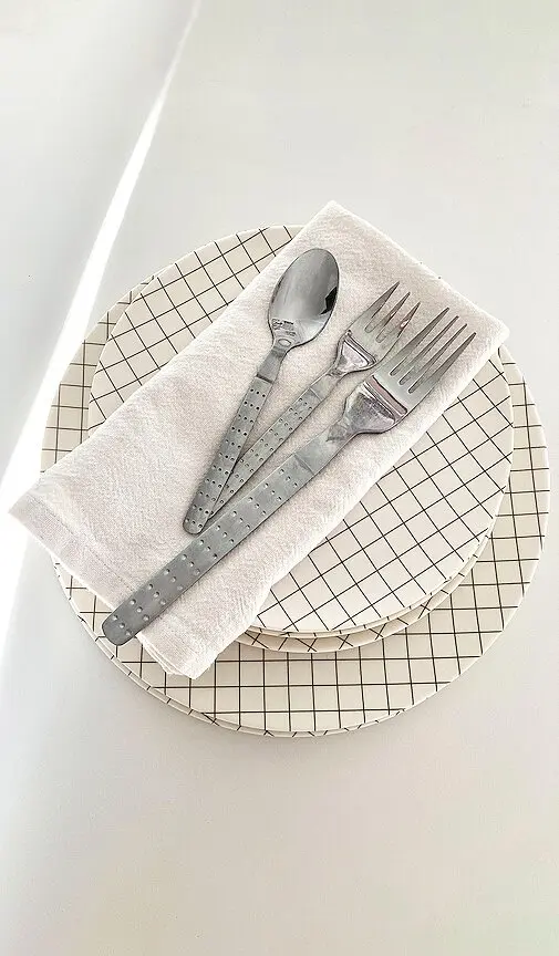 XENIA TALER Metric Dinner Plates Set Of 4 In White
